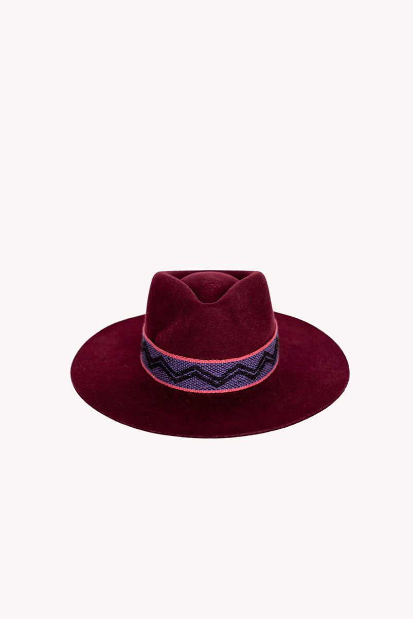 Maroon Western Hat – Andeana Hats